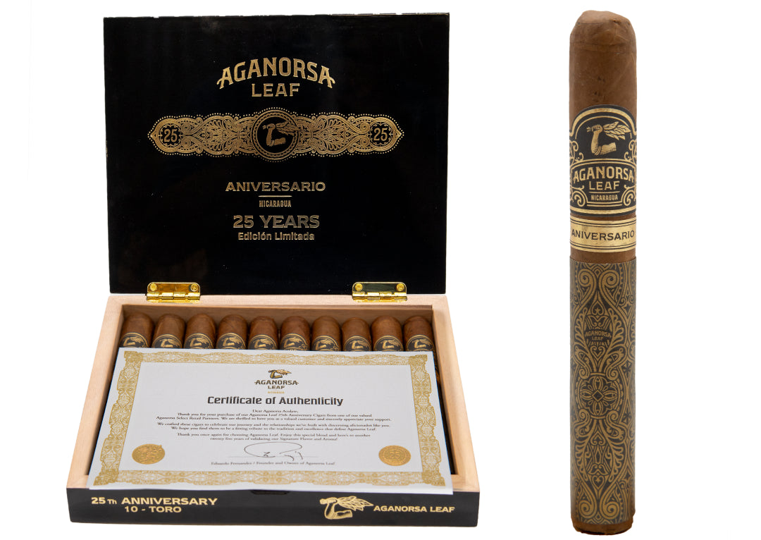 Aganorsa Leaf 25th Anniversary Edicion Limitada Toro – Pyramid Cigars